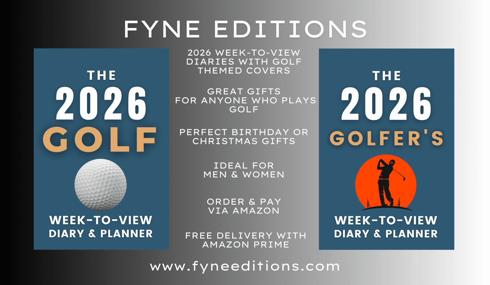 The Best 2026 Week-to-View Diaries With Golf Themed Covers - Fyne Editions